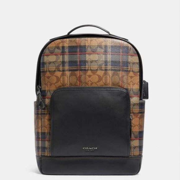 Coach | Bags | Nwt Coach Graham Signature Mens Backpack | Poshmark